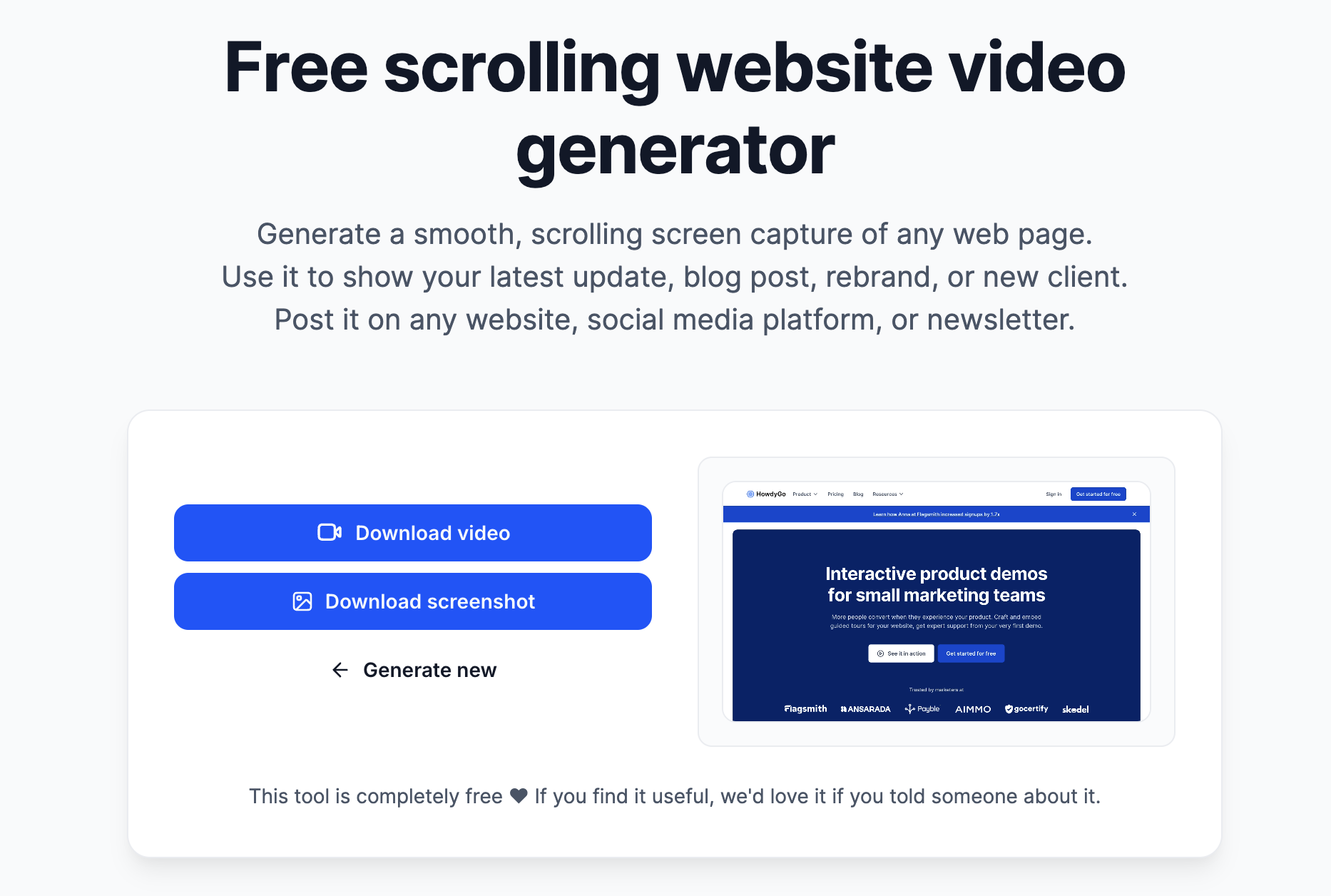 Free scrolling website video generator on Uneed | Uneed Free scrolling website video generator on Uneed | Uneed
